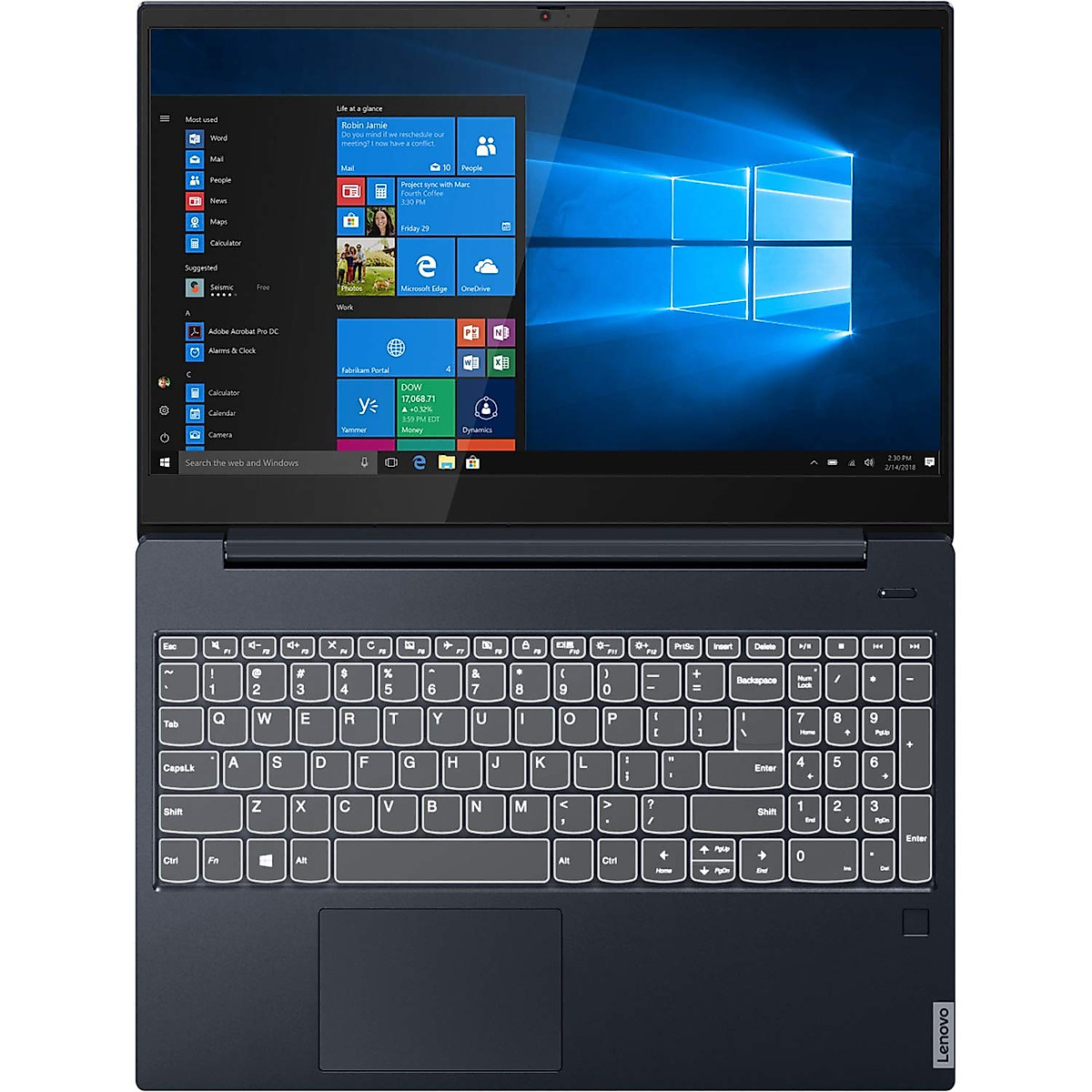 Lenovo 2021 IdeaPad Laptop, 15.6" FHD Touchscreen, AMD Ryzen 7 3700U Processor (Beats i7-10510U), 20GB RAM, 1TB SSD, Backlit Keyboard, HDMI, USB Type-C, Long Battery Life, Windows 10 + Oydisen Cloth