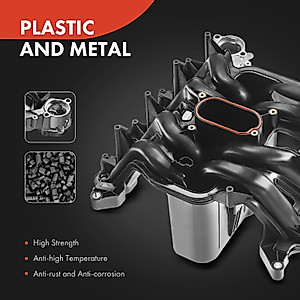 A-Premium Upper Intake Manifold with Gaskets Thermostat Kits Compatible with Ford E/F Series, E150, E250, E350, E450, F150, F250, F350, Excursion, Expedition, 5.4L V8, Replace# 2L1Z-9424-AA