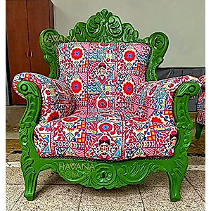 Sweet Frida Kahlo Print Upholstery Fabric, Frida Silhouettes on Majolica Faiance Fabric, Drapery Mexican Art Print Fabric by The Yard