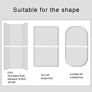 BlueSnail Changing Pad Cover, Strechy Ultra Soft Chaning Pad Sheet 2 Pack (Gray+ Navy)