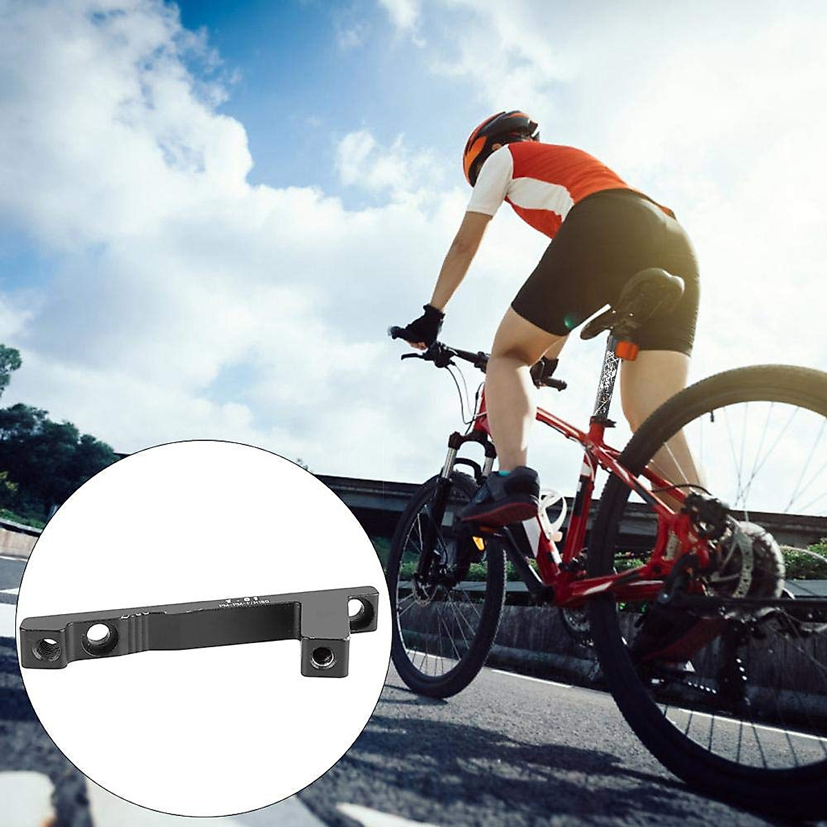 Disc Brake Adapter, Disc Brake Bracket, Disc Brake Mounting Caliper Mount Adapter for MTB Mountain Bike (DS01)