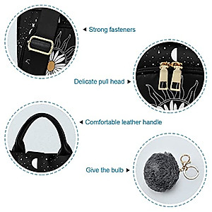 ALAZA Daisy Flower Sun Moon Women Backpack Anti Theft Back Pack Shoulder Fashion Bag Purse