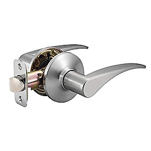 Amazon Basics Victory Door Lever, Passage, Satin Nickel