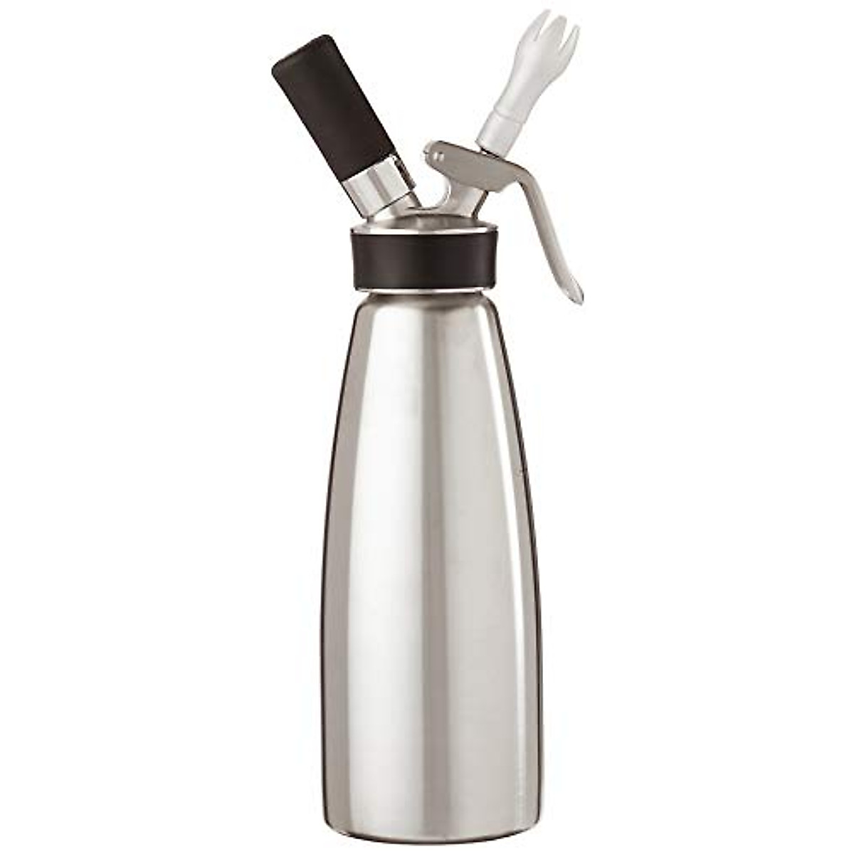 iSi North America Cream Profi Whip Professional Cream Whipper For All Cold Applications, Stainless/Black, 1 Quart