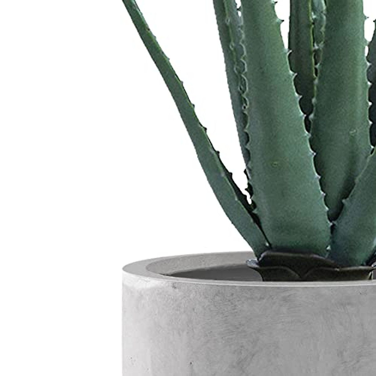 Kante 31.4" and 23.6" H Natural Concrete Finish Concrete Tall Planters Large Outdoor Indoor Decorative Plant Pots with Drainage Hole and Rubber Plug, Modern Tapered Style for Home and Garden