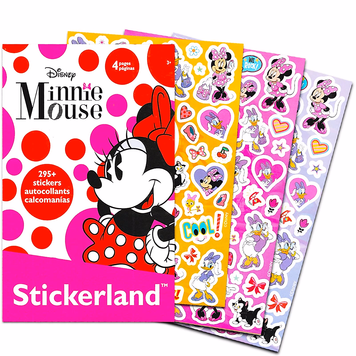 Minnie Mouse Bedspread Twin Set for Kids - Bundle with Minnie Mouse Quilted Bedspread for Twin Bed Plus Stickers, More | Minnie Mouse Twin Bedding Set for Girls