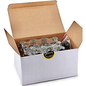 Vivaplex, 12, Green, 2 oz Glass Bottles, with Lids