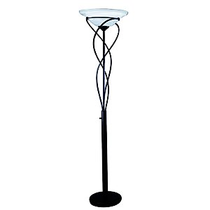 Lite Source LS-9640BLK Majesty Torch LAMP, Black