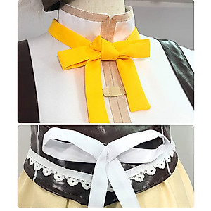 Lioskey Tomoe Mami Cosplay Costume Madoka Magica Cosplay Dress Uniform Outfit Halloween Full Set(M, Costume)