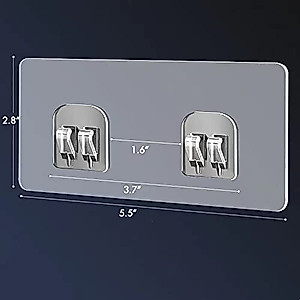 ‘Felibeaco 4 Pcs Adhesive Hooks Sticker/Wall Hooks for Corner Banthroom Shower Caddy Shelf -4 Pack