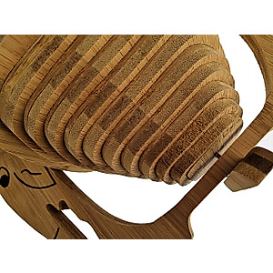 Kamay's 11X10.6 Inch Bamboo Fruit Bowl Collapsible Basket For Fruit Egg Bread Fruit Dried Fruit Folding Fruit Basket Multifunction Heat Resistant Bamboo Trivets Pot Mat Hot Pan Pads (Tomato shaped)