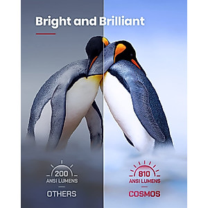 NEBULA 1080p Video Projector, Anker Nebula Cosmos Full HD 1080p Home Entertainment Projector, Outdoor Projector, Android TV 9.0, 4K Supported Projector, Digital Zoom, Auto Focus, HDR10