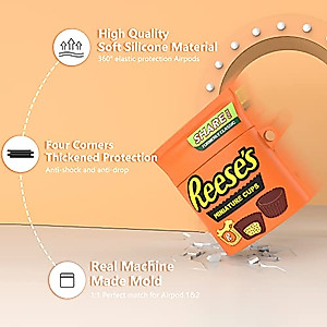 3Pack Cute Airpod case 2nd Generation,3D Cartoon Rainbow Candy+Purple Potato Chips+Chocolate Airpods Case Cover for Girls Boys,Food Design Silicone Protective Case for Apple Air Pod 2/1 with Keychain