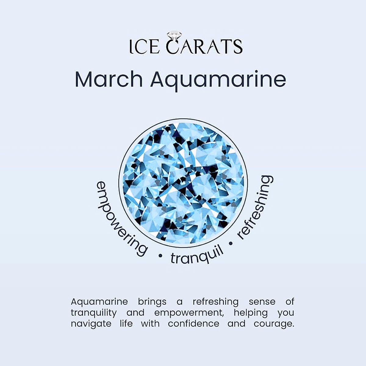 IceCarats 925 Sterling Silver Blue Aquamarine Ring Gemstone Band March Birthstone Jewelry Size 9.00