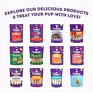 Treatly USA Collagen Rolls 9-10" Dog Chew Treats - Natural Flavor, 4 Count/1 Pack