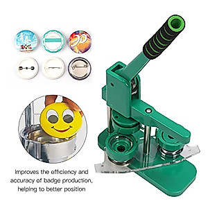 Button Maker Machine 44Mm DIY Card Press Machine Cutter Pens Color 100 Sets Badge Machine Portable Plastic Iron Consumables Button Making Machine Badge Maker Machine Button
