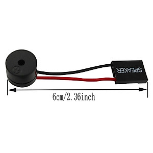 AXLIZER 2PCS PC Motherboard Internal Speaker, Computer Motherboard Built-in Speaker, Motherboard Buzzer, Alarm Buzzer, Computer Box Speaker