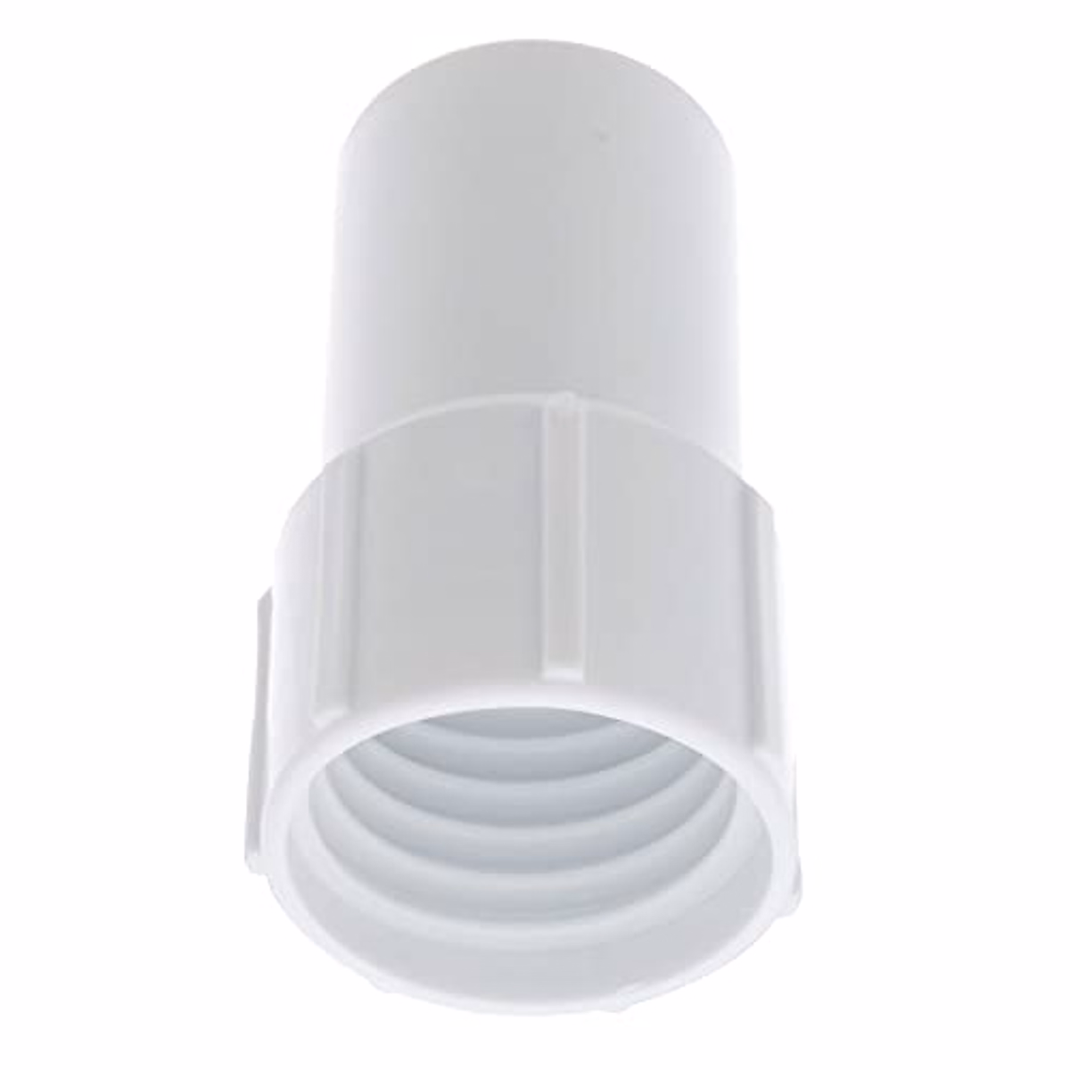 U.S. Pool Supply 1-1/2" Pool Hose Cuff, Swimming Pool Replacement Cuff for Spiral-Wound Vacuum Hoses - Threaded Cuff, Durable ABS Plastic, Repair Cracked Hose Ends - Connect Vacuum Head, Skimmer Inlet