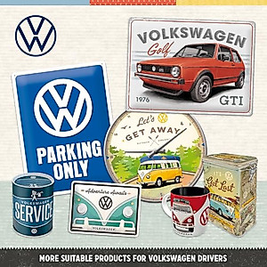 Nostalgic-Art Retro storage tin box L, 101.4 oz, VW – Good in Shape – VW Bus Gift idea, metal can for coffee, vintage design