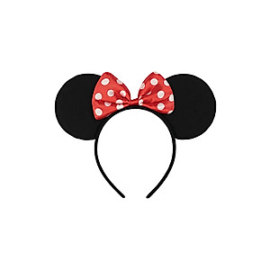 Disney Minnie Mouse Baby Girls T-Shirt Tulle Tutu Skirt Ear Headband Set Red 18 Months