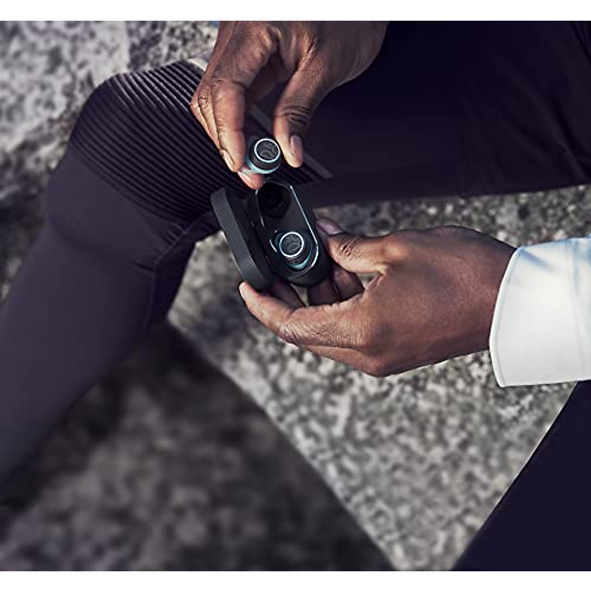 Bang & Olufsen Beoplay E8 Sport True Wireless In-Ear Bluetooth Earphones with Customizable Comfort Fit, Microphones and Touch Control, Wireless Charging Case, 28H Playtime, IP57 Dustproof & Waterproof