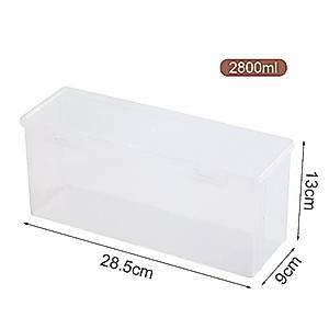 Gralara Noodle Canister Pasta Storage Container Airtight,Spaghetti Storage Box,Clear box Large for Kitchen Fruits Snacks