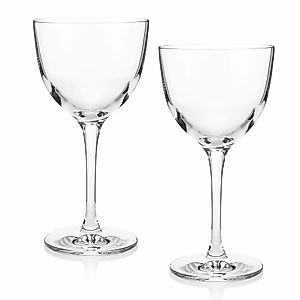 HISTORY COMPANY The Original Nick & Nora Crystal Martini Glass 2-Piece Set (Gift Box Collection)