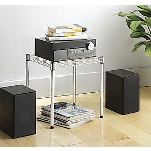 Whitmor Supreme Stacking Shelf and Organizer - Adjustable - Chrome