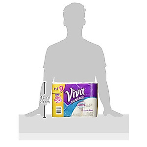 VIVA Vantage Choose-A-Sheet Paper Towels, White, Big Roll, 6 Count (Pack of 1)