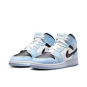 Jordan Air 1 Mid Pre School, Archaeo Brown/Dark Smoke Grey/, 11 Little Kid