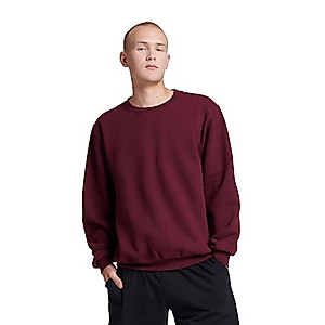Russell Athletic Men's Dri-Power Fleece Crew, Maroon, Medium