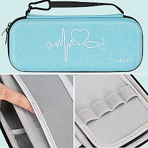 MEUUT 15 pcs Stethoscope Case Kits, Perfect Nurse Gift Include Stethoscope Case, Penlights with Batteries, Medical Scissor, Bandage Wraps, Badge Holders for Nursing Student Essentials