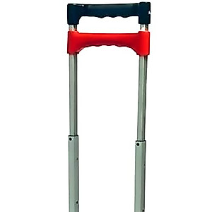 Magna Cart Stair Climbing 6-Wheel Folding Aluminum Hand Truck Dolly Cart with Tote Attachment Ideal for Moving Boxes, Groceries, Heavy Equipment, Red