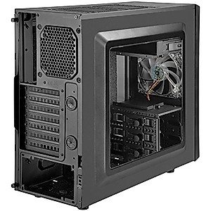 SilverStone Technology PS11 ATX, Micro-ATX Mid Tower Computer Case with Side Window Panel, SST-PS11B-W