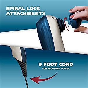 Wahl Deep Tissue Long Handle Percussion Massager - Handheld Therapy with Variable Intensity to Relieve Pain in The Back, Neck, Shoulders, Muscles, & Legs for Arthritis - Model 4290-300