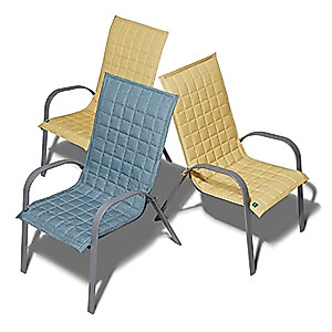 Duck Covers Weekend Water-Resistant Patio Chair Slipcover, 45 x 20 Inch, Blue Shadow