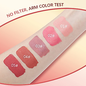 Liquid Blush - Silky Cream Blush,Blendable Blush Stick for Cheeks,Natural Matte Blush Wand,Moisturizing & Long Lasting Face Blush (02#Lucky)