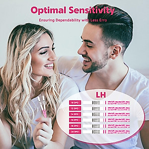 MomMed Ovulation Test Strips, 50 LH Ovulation Predictor Kit with 50 Collection Cups, Accurately Track Ovulation Test, High Sensitivity Result for Women Home Testing