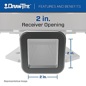 Draw-Tite 41938 Class 5 Ultra Frame Trailer Hitch, 2 Inch Receiver, Black, Compatible with 2007-2022 Chevrolet Silverado 3500 HD