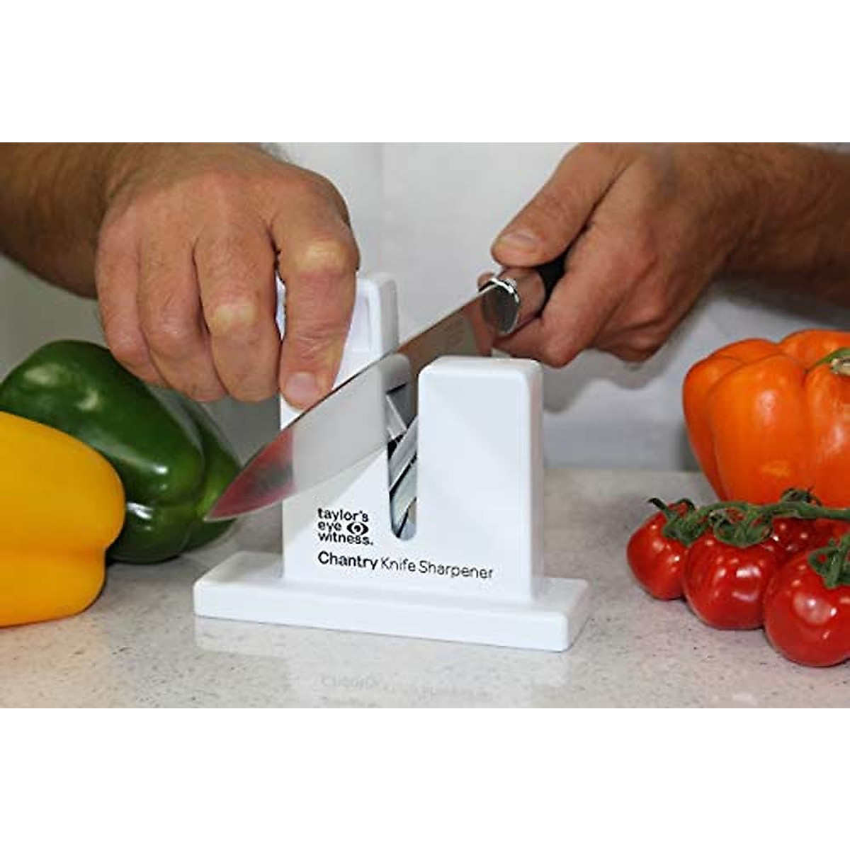 Taylor's Eye Chantry Knife Sharpener, White