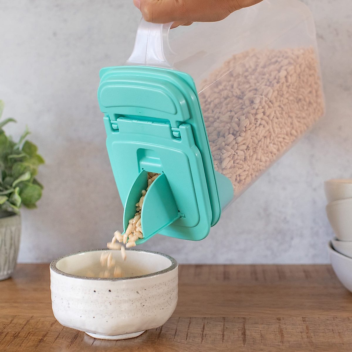 Buddeez Sugar Flour Storage Container - Keeper with Handle and Pour Spout, Made in USA