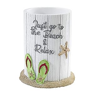 Avanti Linens - Tumbler, Countertop Cup for Bathroom or Kitchen, Beach Inspired Bathroom Decor (Beach Mode Collection)