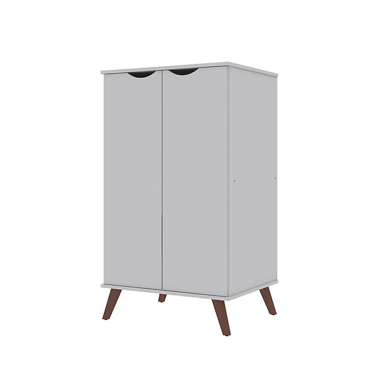 Manhattan Comfort Hampton Modern Contemporary Entryway 4 Shelves Shoe Closet, 26.77", White