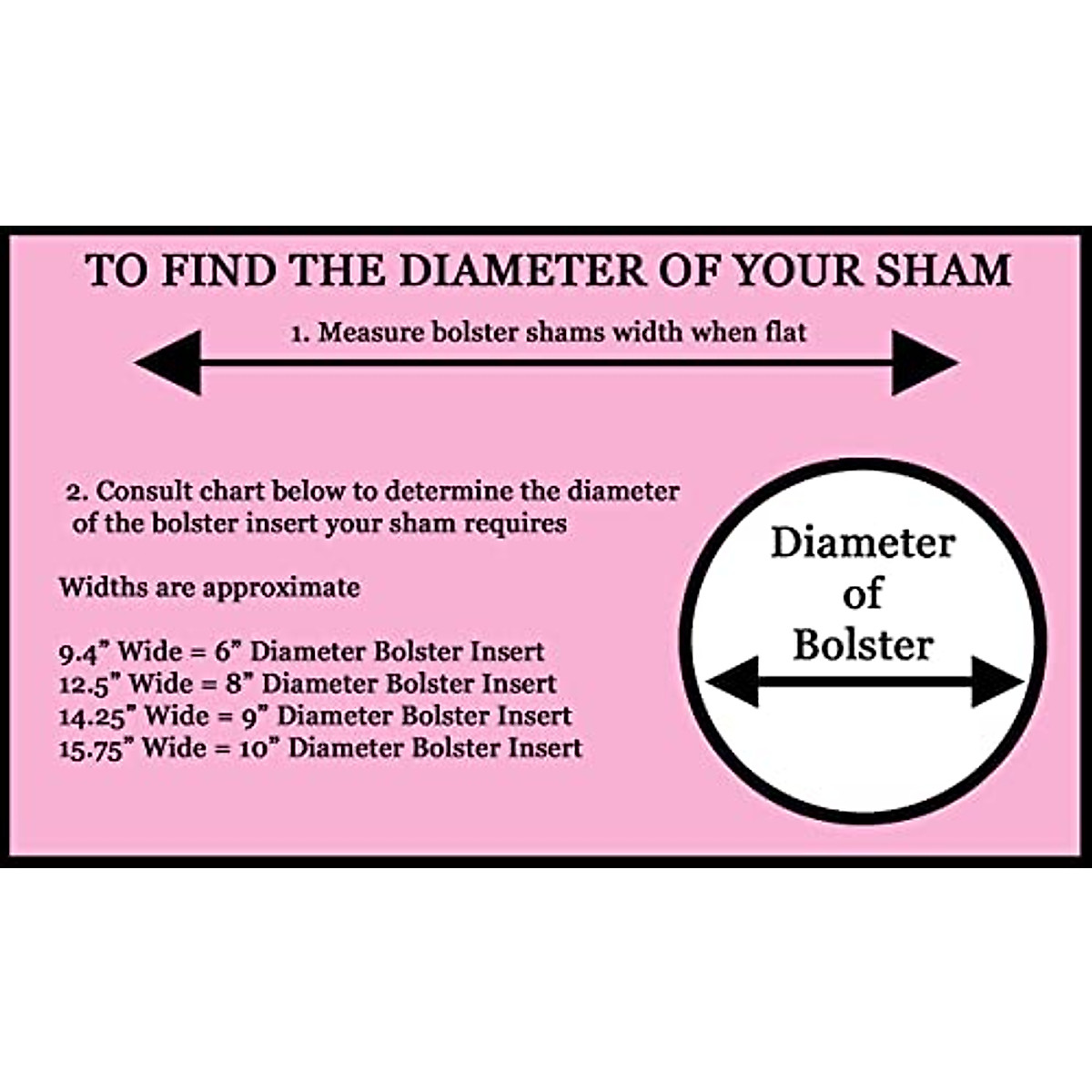 Pillowflex Bolster Pillow - 8" x 24" - Plush Polyester-Filled Insert for Decorative Shams - Comes in a Poly-Cotton Shell - Odorless, Lint, and Dust-Free, No Lumps Stuffing for Pillows (White, Round)