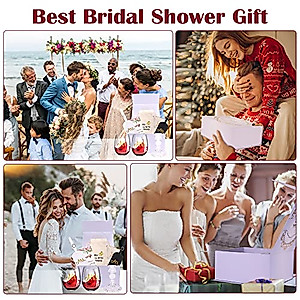 Wedding Gifts for Couples, Bridal Shower Gift Engagement Gifts for Bride and Groom to Be, Mr and Mrs Wine Glasses(17oz) Honeymoon Gifts Wedding Gifts for Newlyweds, Anniversary Couples Gifts