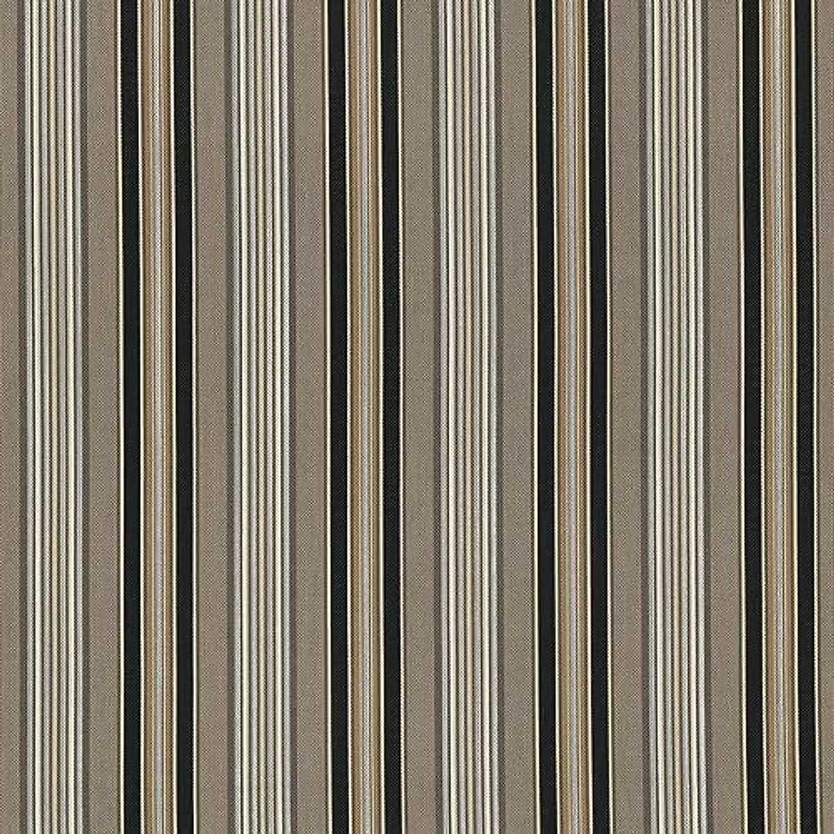 Pillow Perfect Stripe Outdoor Throw Accent Pillow, Plush Fill, Weather, and Fade Resistant, Large Square - 18.5" x 18.5", Black/Grey Getaway Stripe, 2 Count