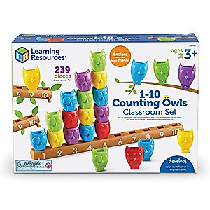 Learning Resources 1-10 Counting Owls Class Set, Counting, Sorting & Color Identification, Model:LER7752