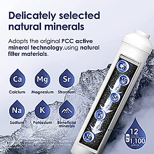 Waterdrop G3 Replacement Filter 1-Year Combo, 2 WD-G3-CF Filters and 1 WD-G3-CB Filter and 1 Mineral Filter, Replacement for WD-G3-W, WD-G3P600 and WD-G3P800-W Reverse Osmosis System, New Logo Design