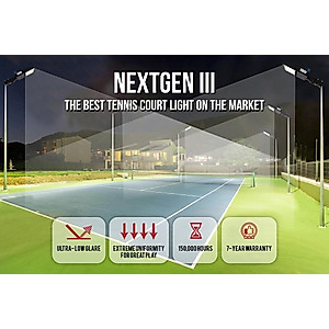 150 Watt LED NextGen III Parking Lot Light - 21,000 Lumen - 5000K - Slip Fit Mount - Without photocell