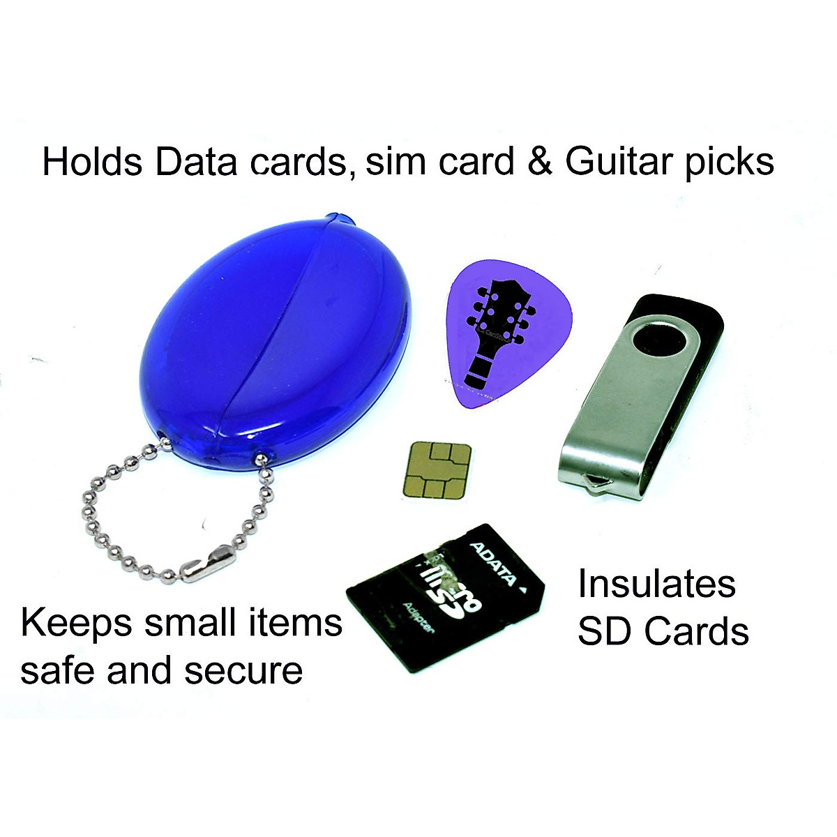 3 Oval Squeeze Purses - Made in USA (3 Blue)